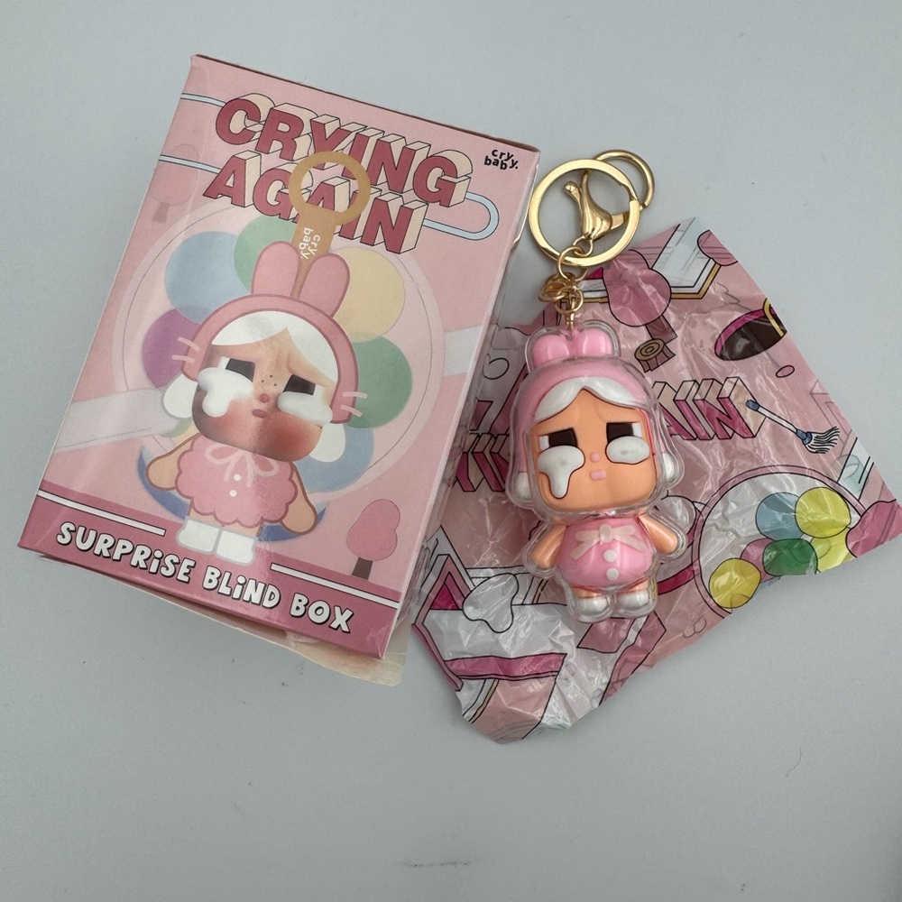 Crybaby Crying Again Powerpuff Girls Pink Keychain Du… - Gem